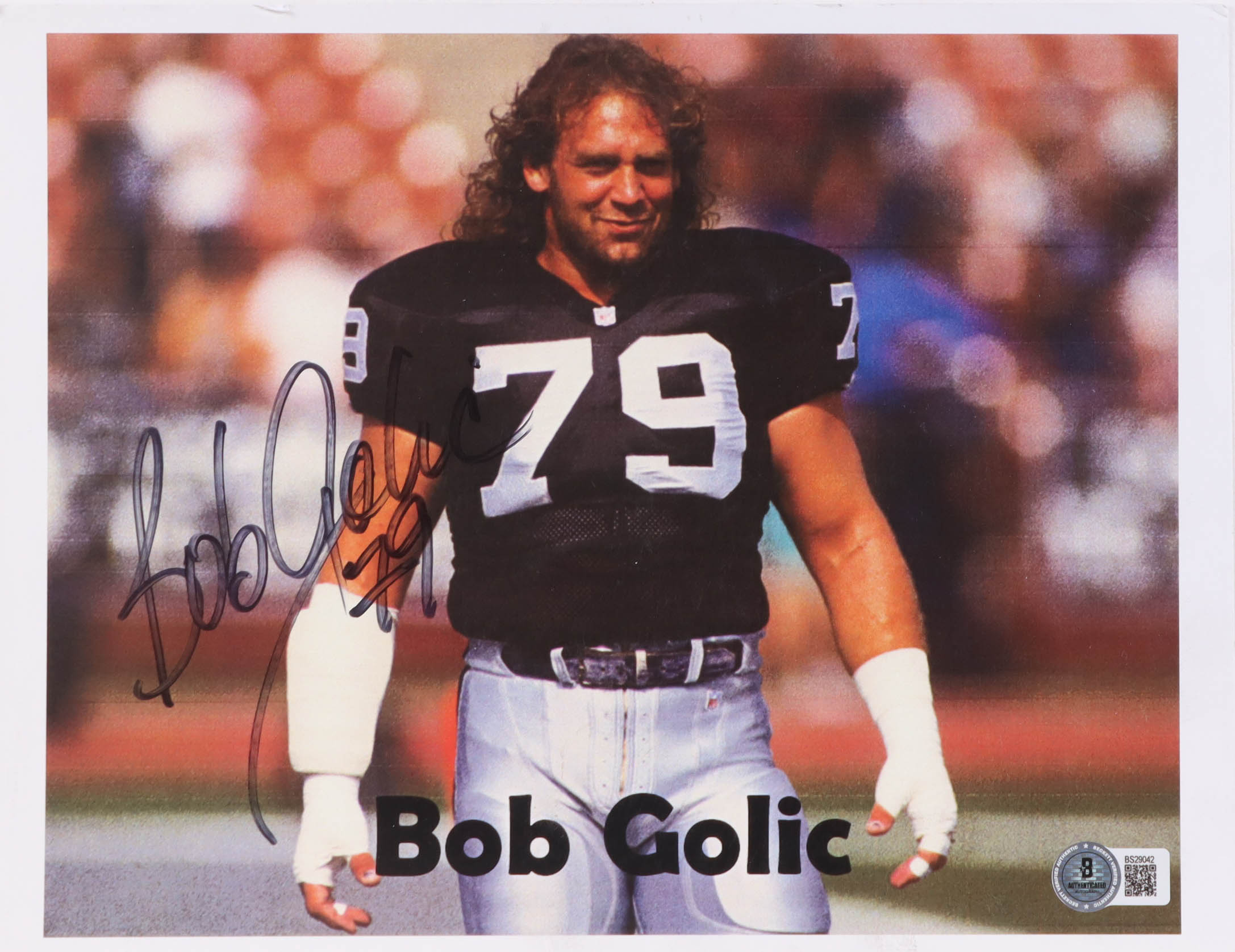 Bob Golic Signed Raiders 8x10 Photo (Beckett) | Pristine Auction