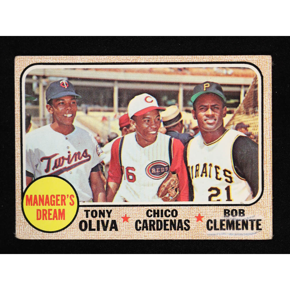 Tony Oliva / Chico Cardenas / Bob Clemente 1968 Topps #480 / Manager's Dream | Pristine Auction