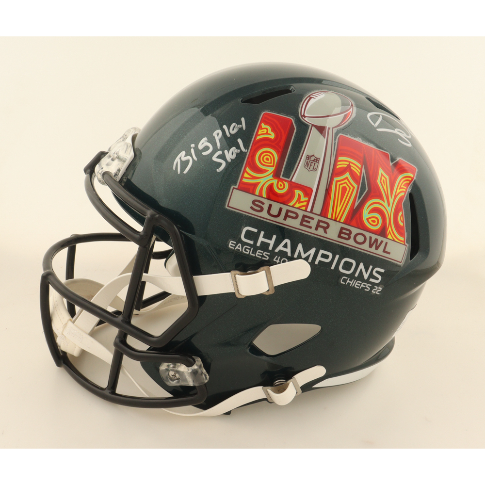 Darius Slay Signed Eagles / Super Bowl LIX Champions Logo Full-Size Speed Helmet Inscribed "Big ...
