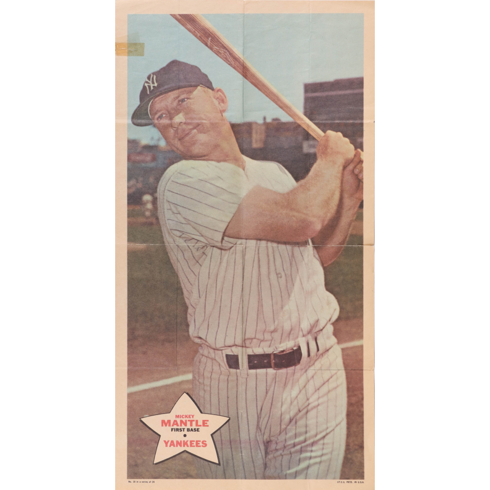1968 Topps Mickey Mantle Poster | Pristine Auction