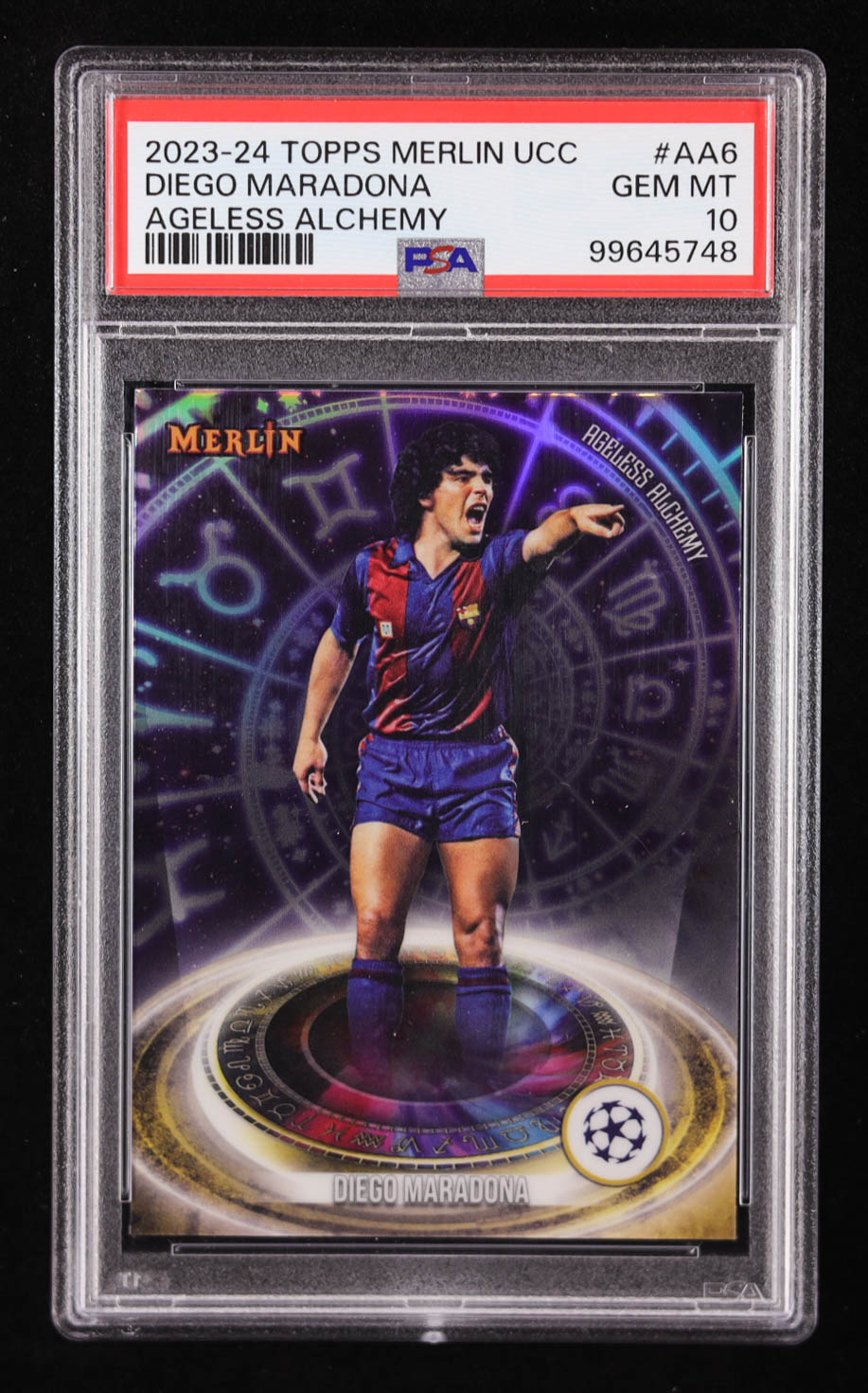 Diego Maradona 2023-24 Topps Merlin Ageless Alchemy #AA6 (PSA 10 ...