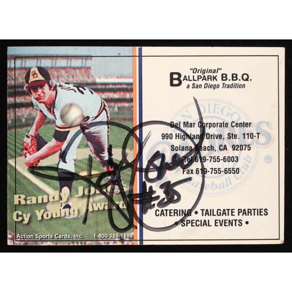 Randy Jones Signed 1989 Padres Magazine / Wins Cy Young Award #16 ...