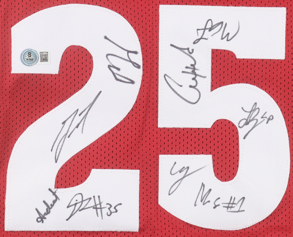 2025 Alabama Crimson Tide Team-Signed Jersey By (9) With Mark Sears ...