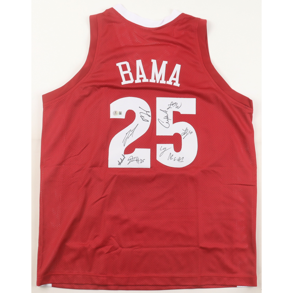 2025 Alabama Crimson Tide Team-Signed Jersey By (9) With Mark Sears ...