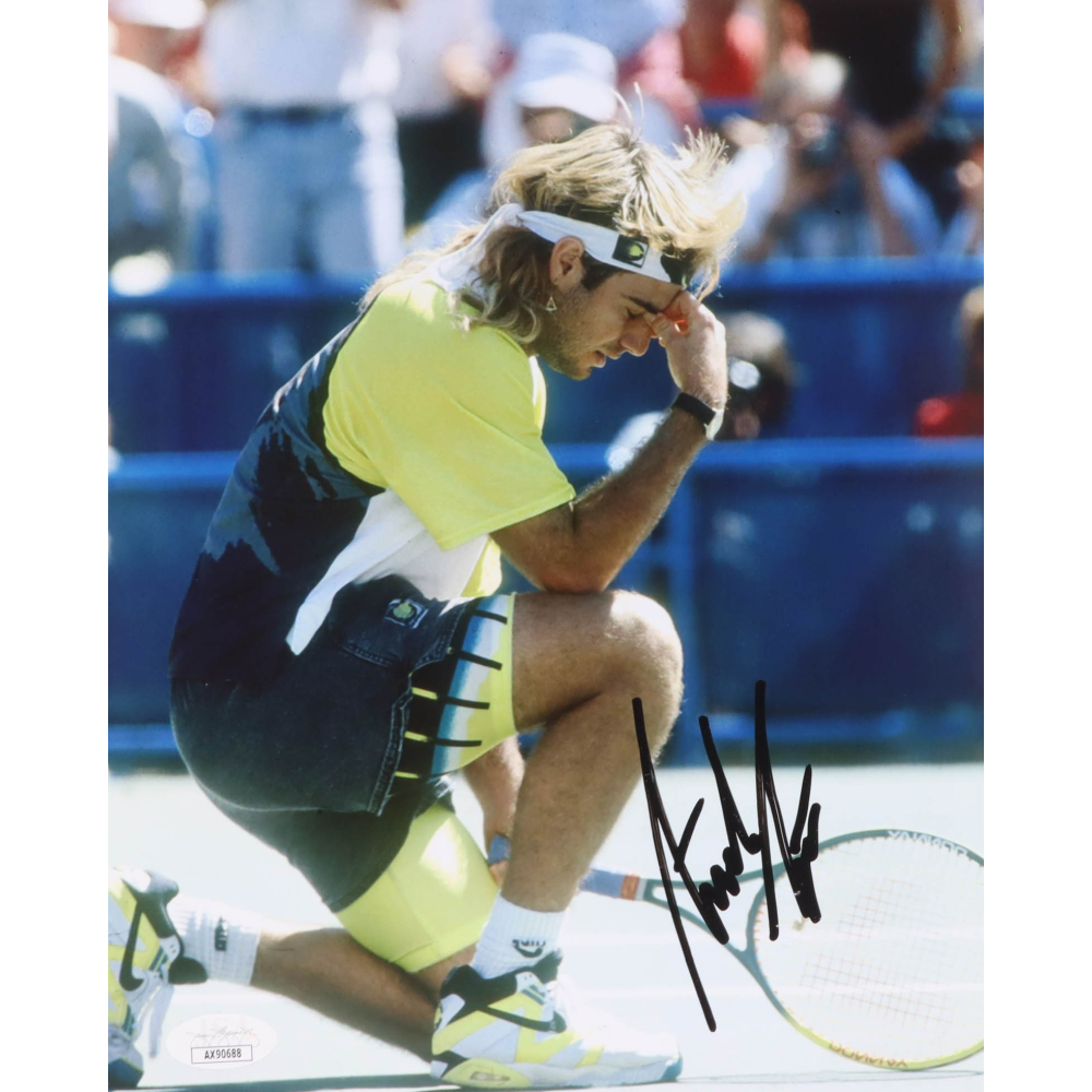 Andre Agassi Signed 8x10 Photo Jsa Pristine Auction