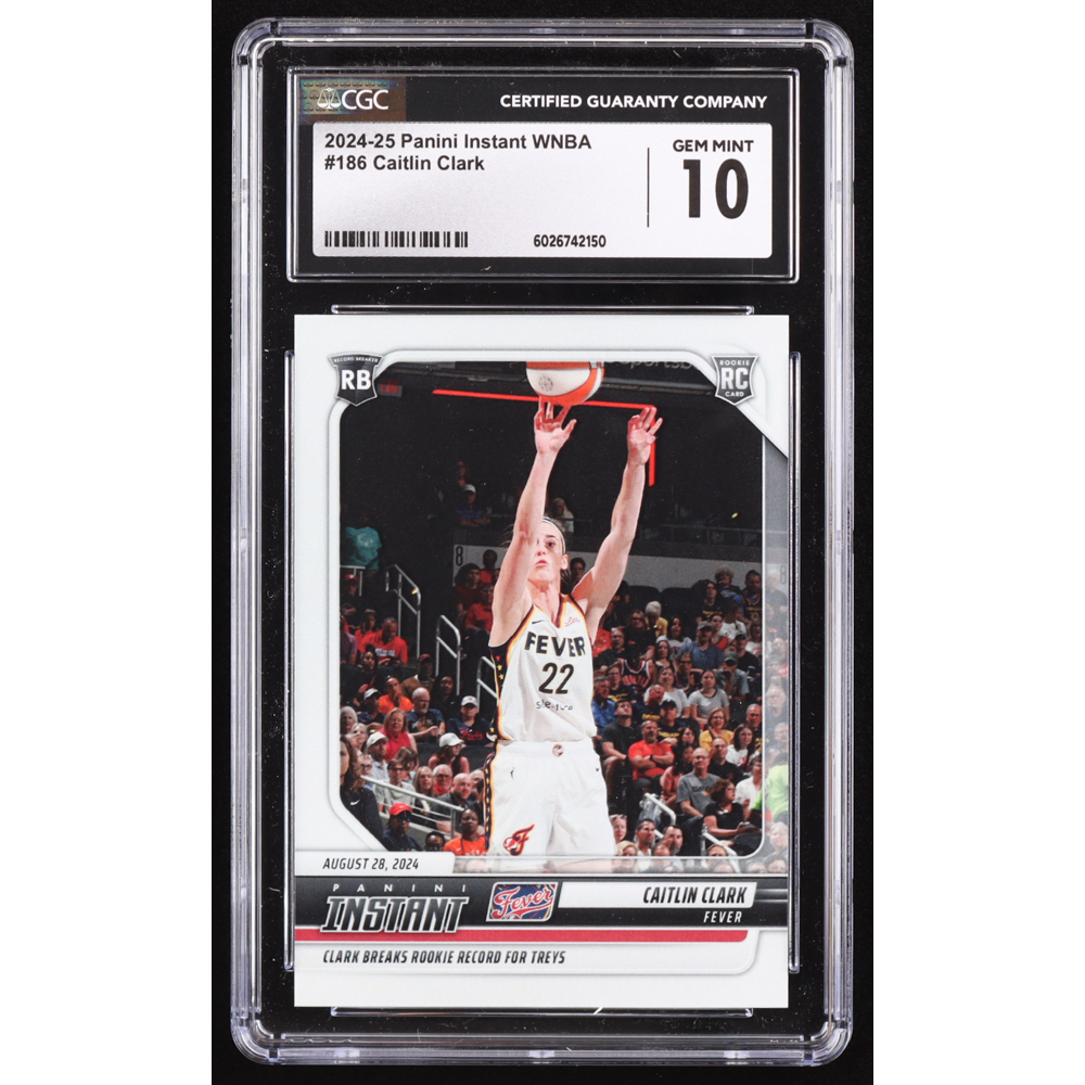 Caitlin Clark 2024 Panini Instant WNBA #186 RC (CGC 10) | Pristine Auction