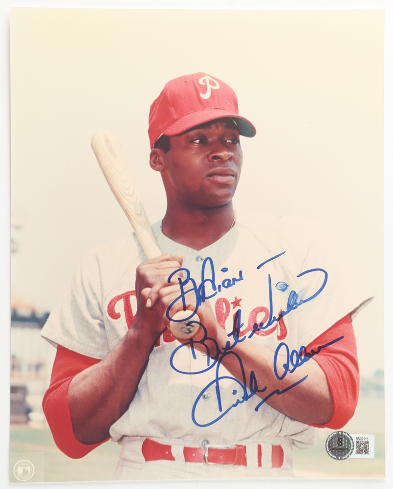 Dick Allen Signed Phillies 8x10 Photo Inscribed "Best Wishes" (Beckett ...