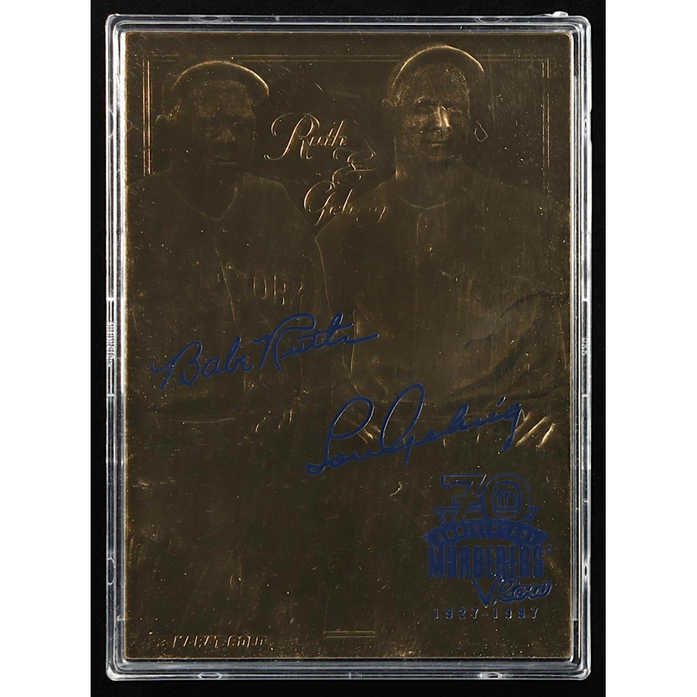 Babe Ruth / Lou Gehrig 1997 CMG Worldwide Murderers' Row 70th ...