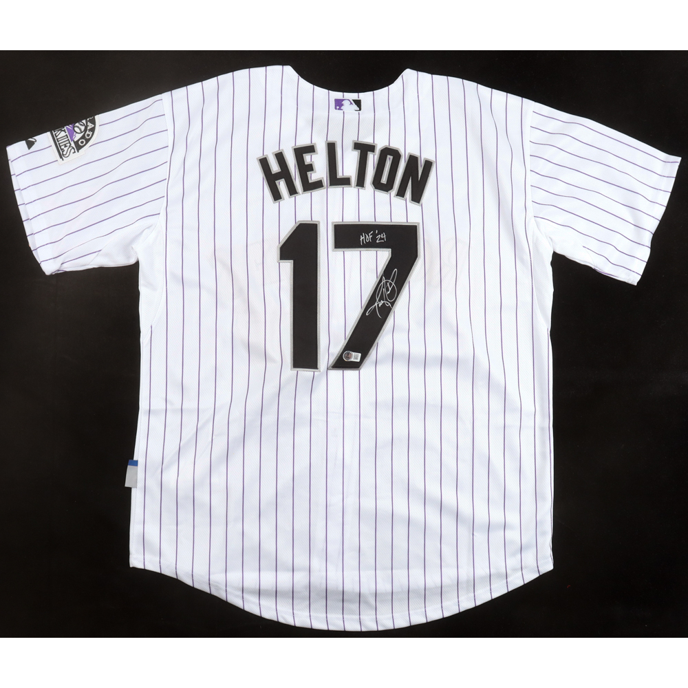 Todd Helton Signed Jersey Inscribed "HOF '24" (Beckett) | Pristine Auction