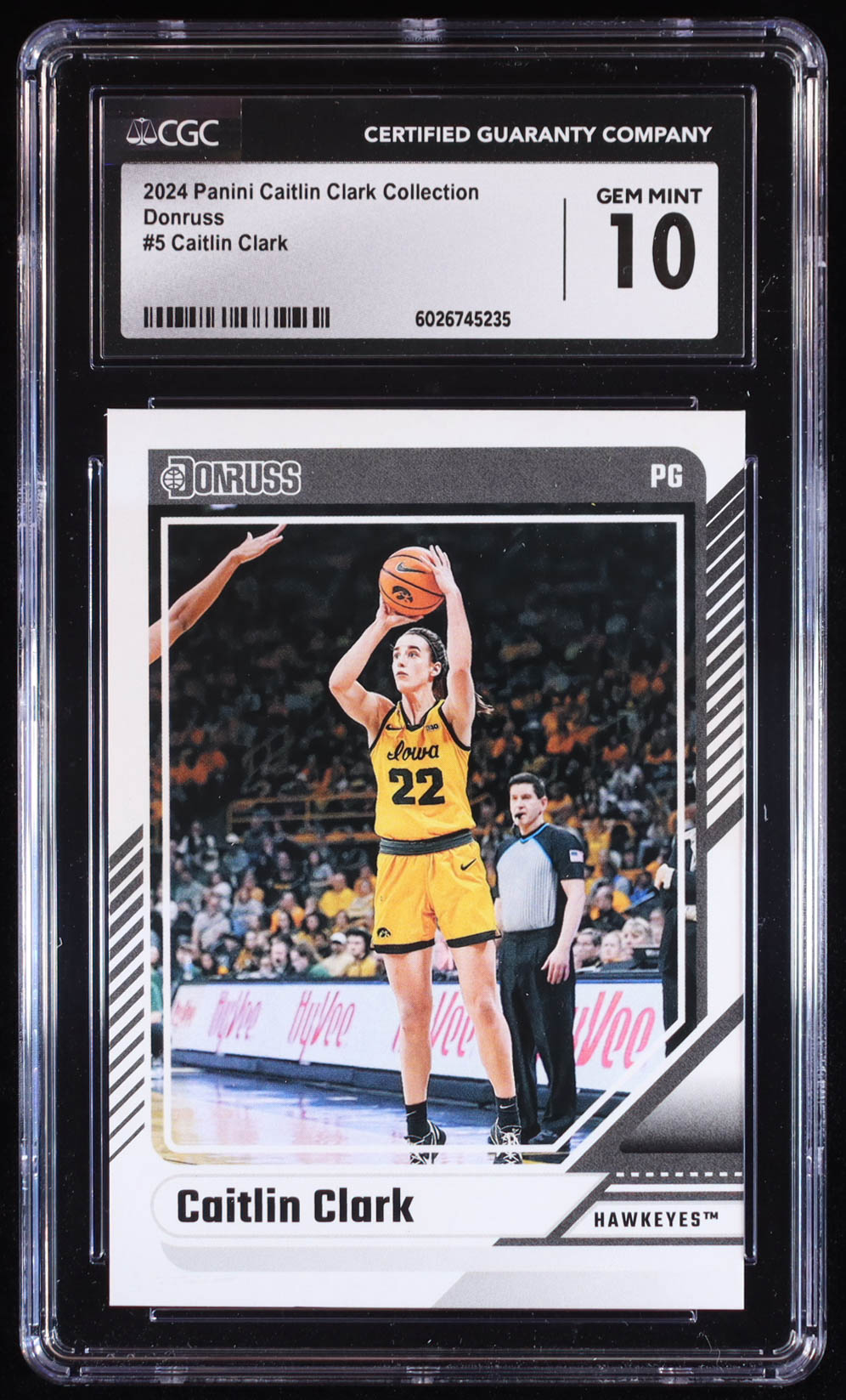 Caitlin Clark 2024 Panini Caitlin Clark Collection Donruss #5 RC (CGC ...