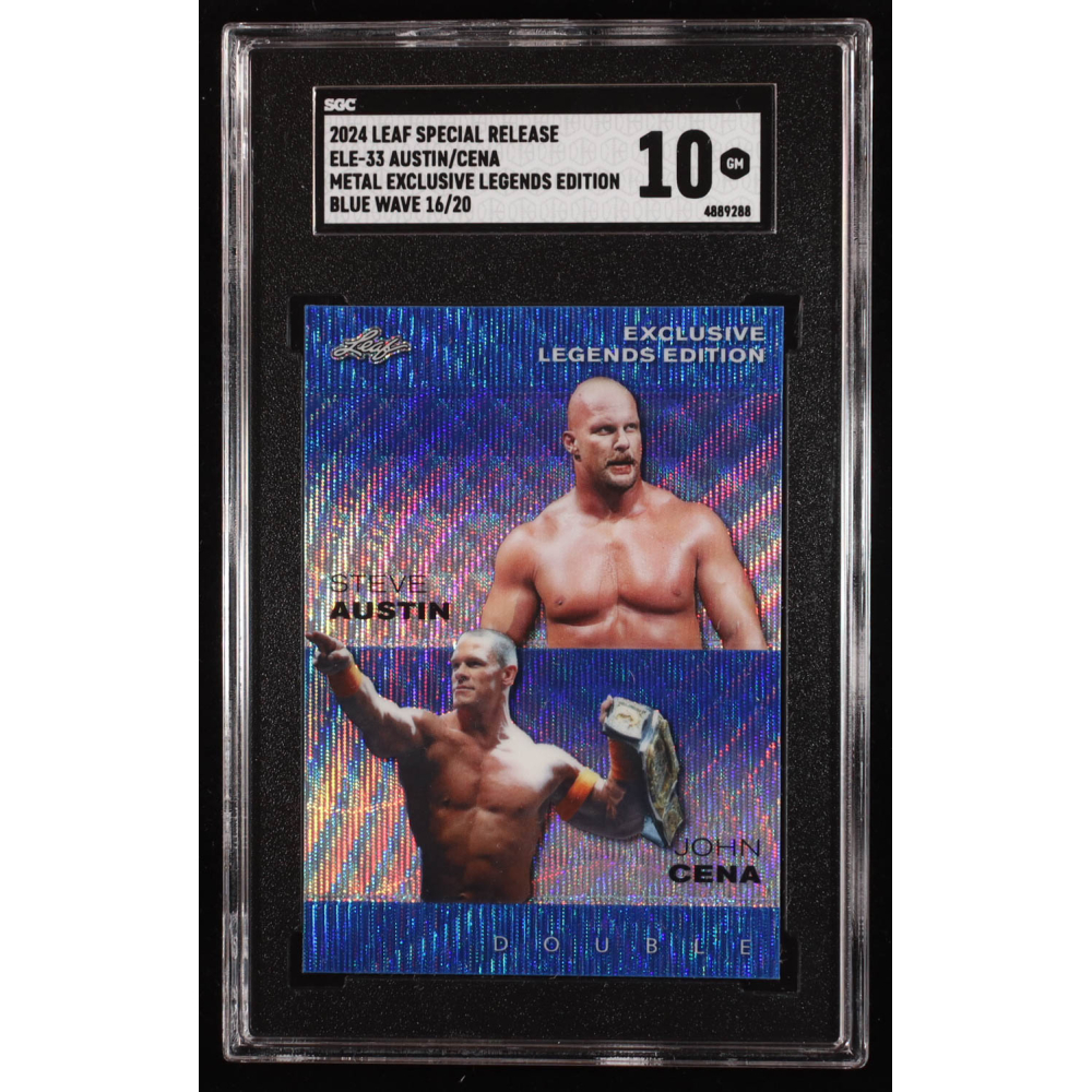 Steve Austin / John Cena 2024 Leaf Metal Special Release Exclusive ...