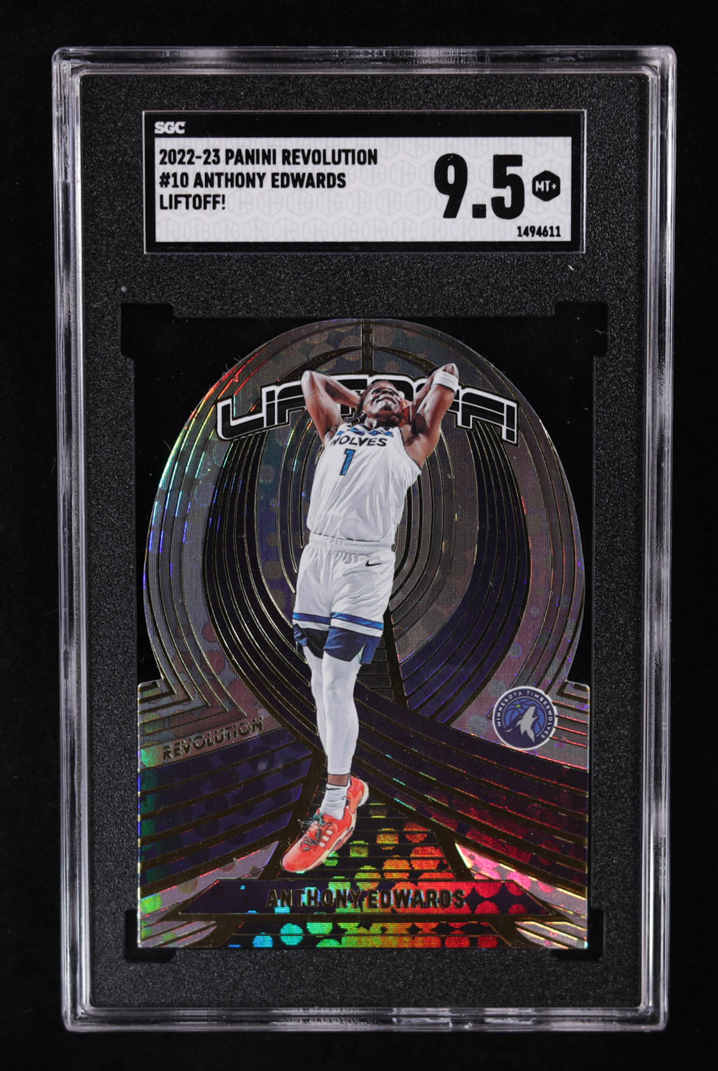 Anthony Edwards 2022-23 Panini Revolution Liftoff! #10 (SGC 9.5 ...