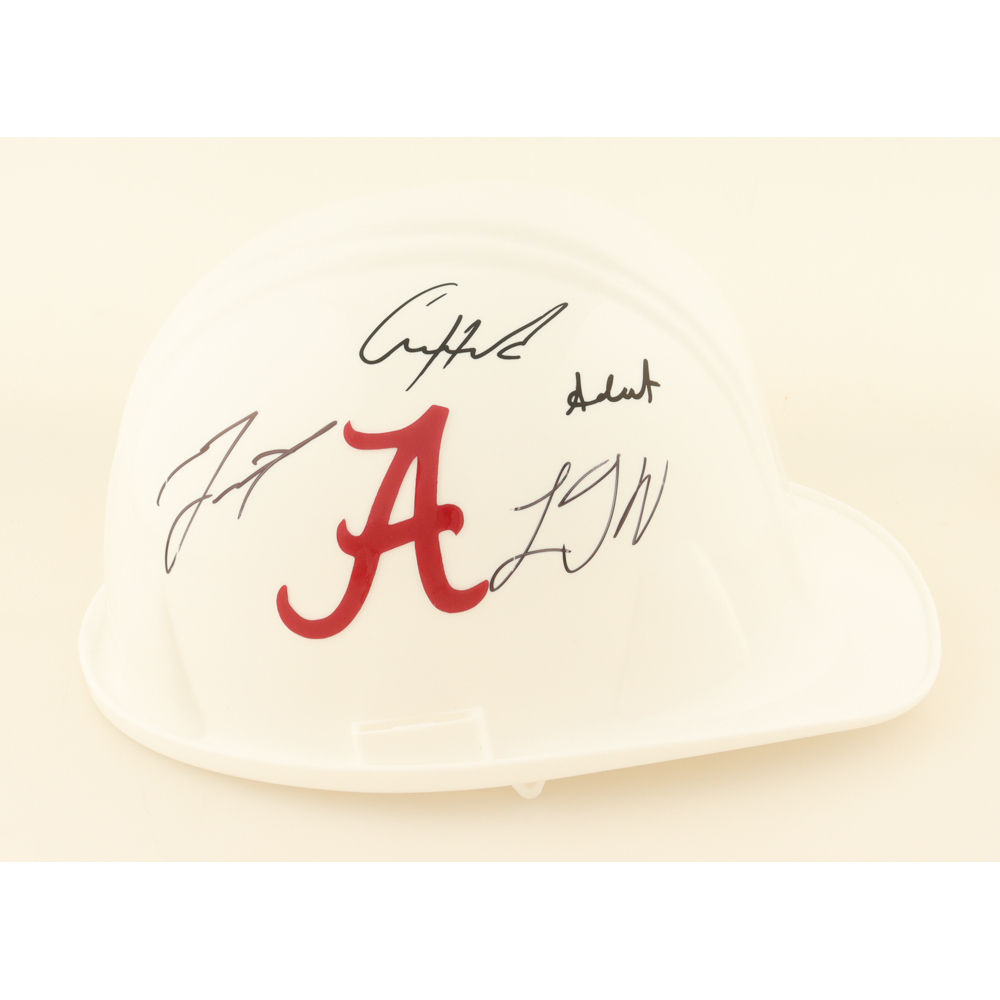 2025 Alabama Crimson Tide Hard Hat Team-Signed by (9) with Mark Sears ...