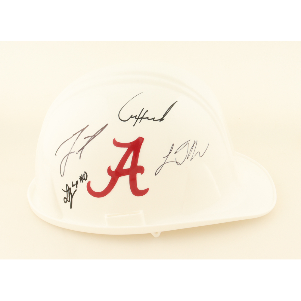 2025 Alabama Crimson Tide Hard Hat Team-Signed by (9) with Mark Sears ...