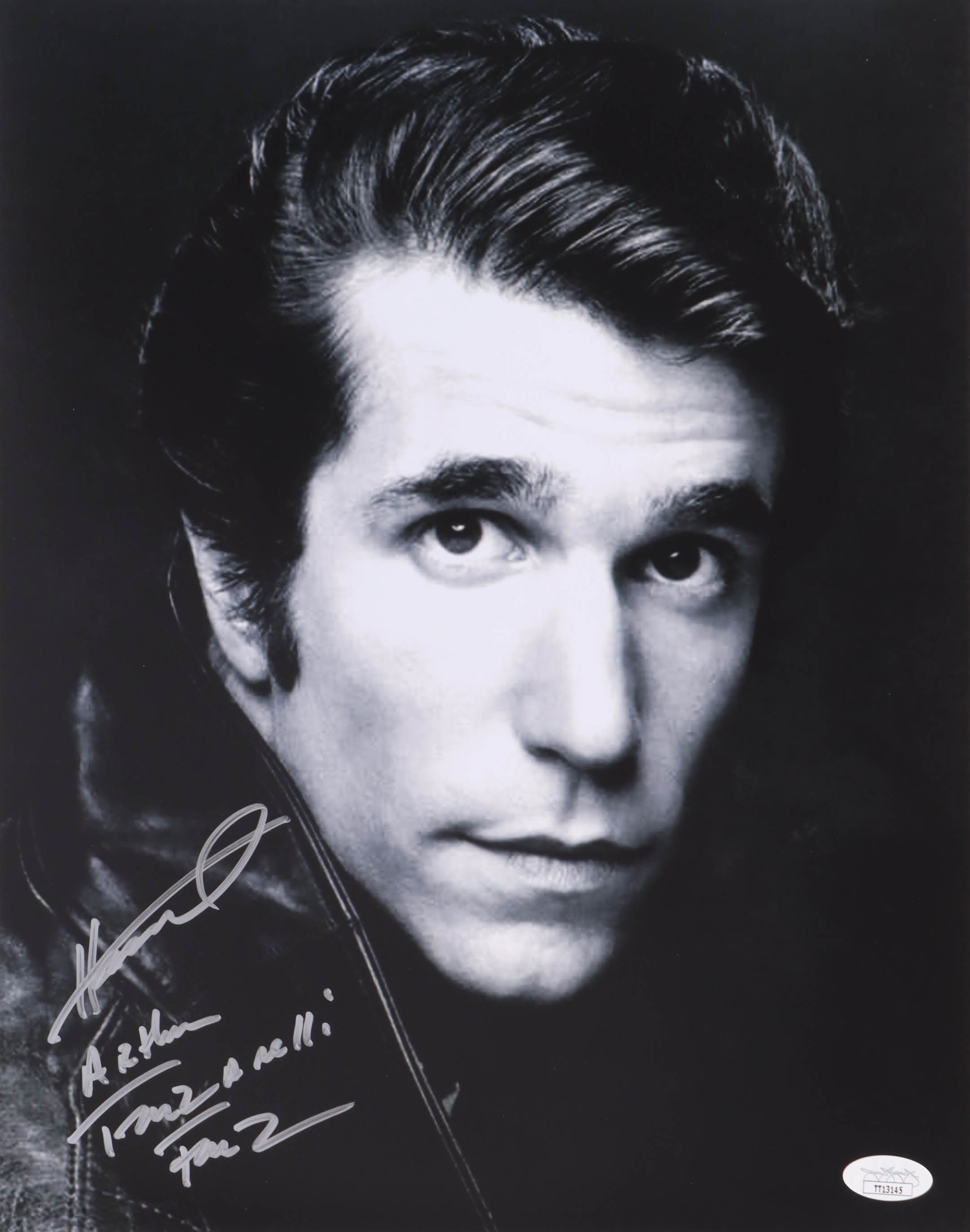 Henry Winkler Signed "Happy Days" 11x14 Photo Inscribed "Arthur Fonzarelli" & "Fonz" (JSA ...