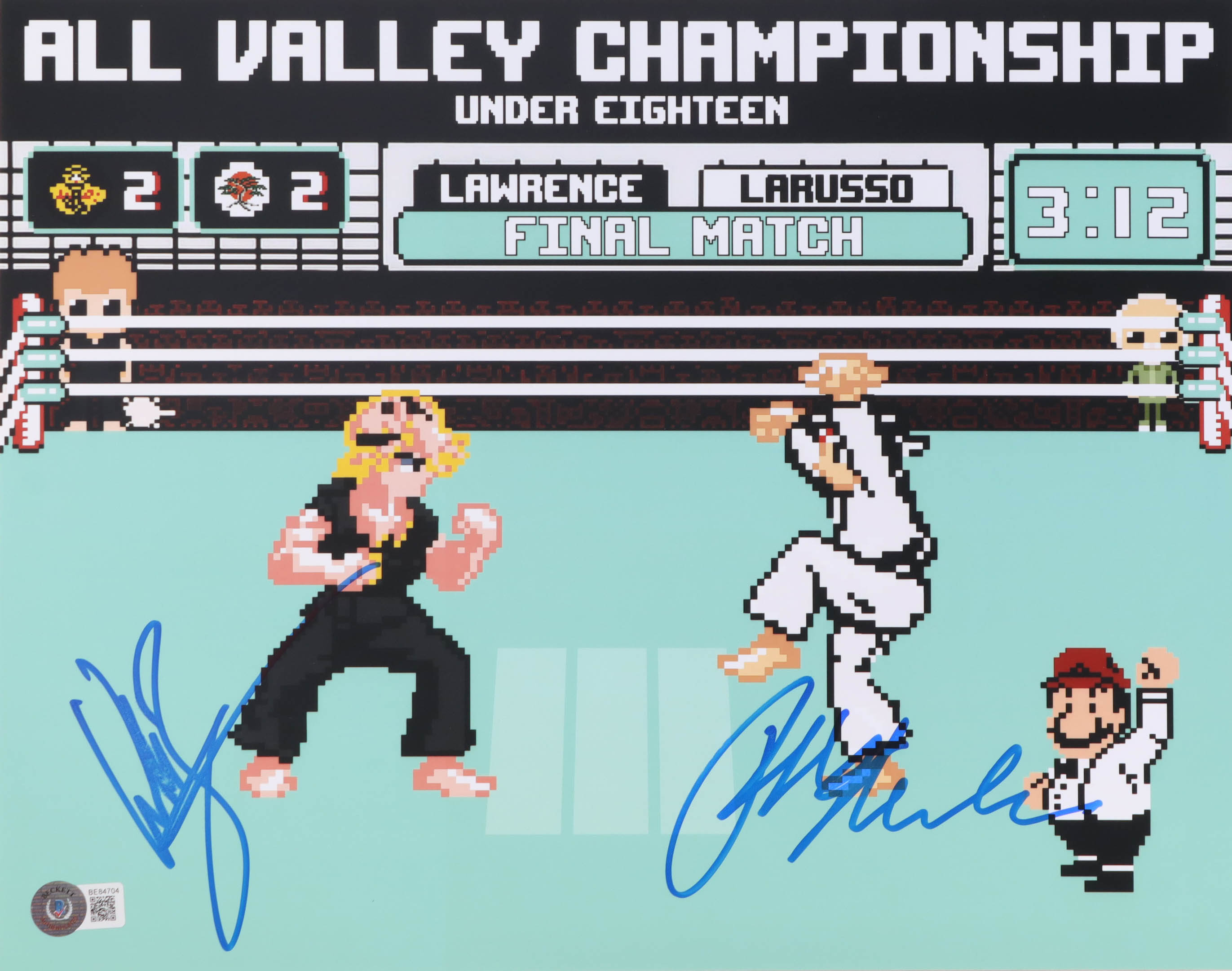 William Zabka & Ralph Macchio Signed "The Karate Kid" 11x14 Photo ...