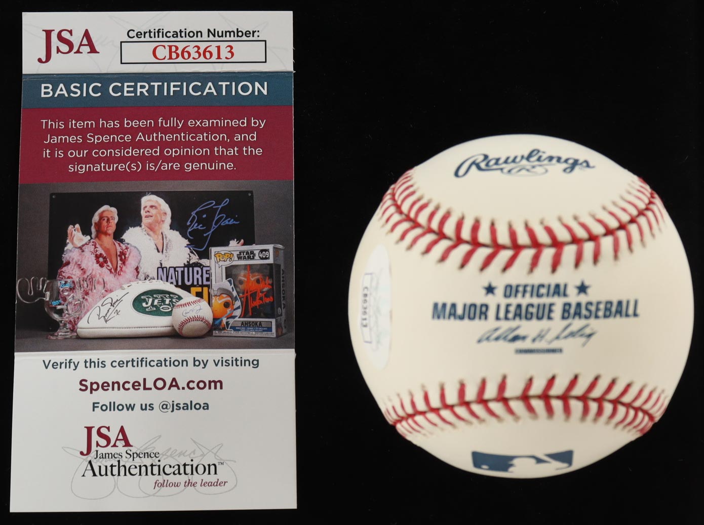 Reggie Jackson Signed OML Baseball Inscribed "HOF 93" (JSA) | Pristine ...