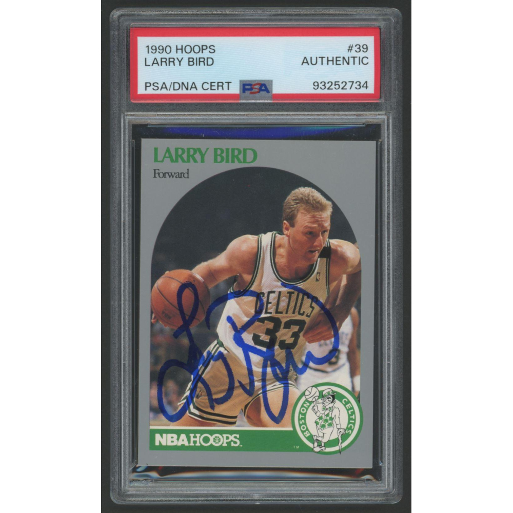 Larry Bird Signed 1990 Hoops #39 (PSA) | Pristine Auction