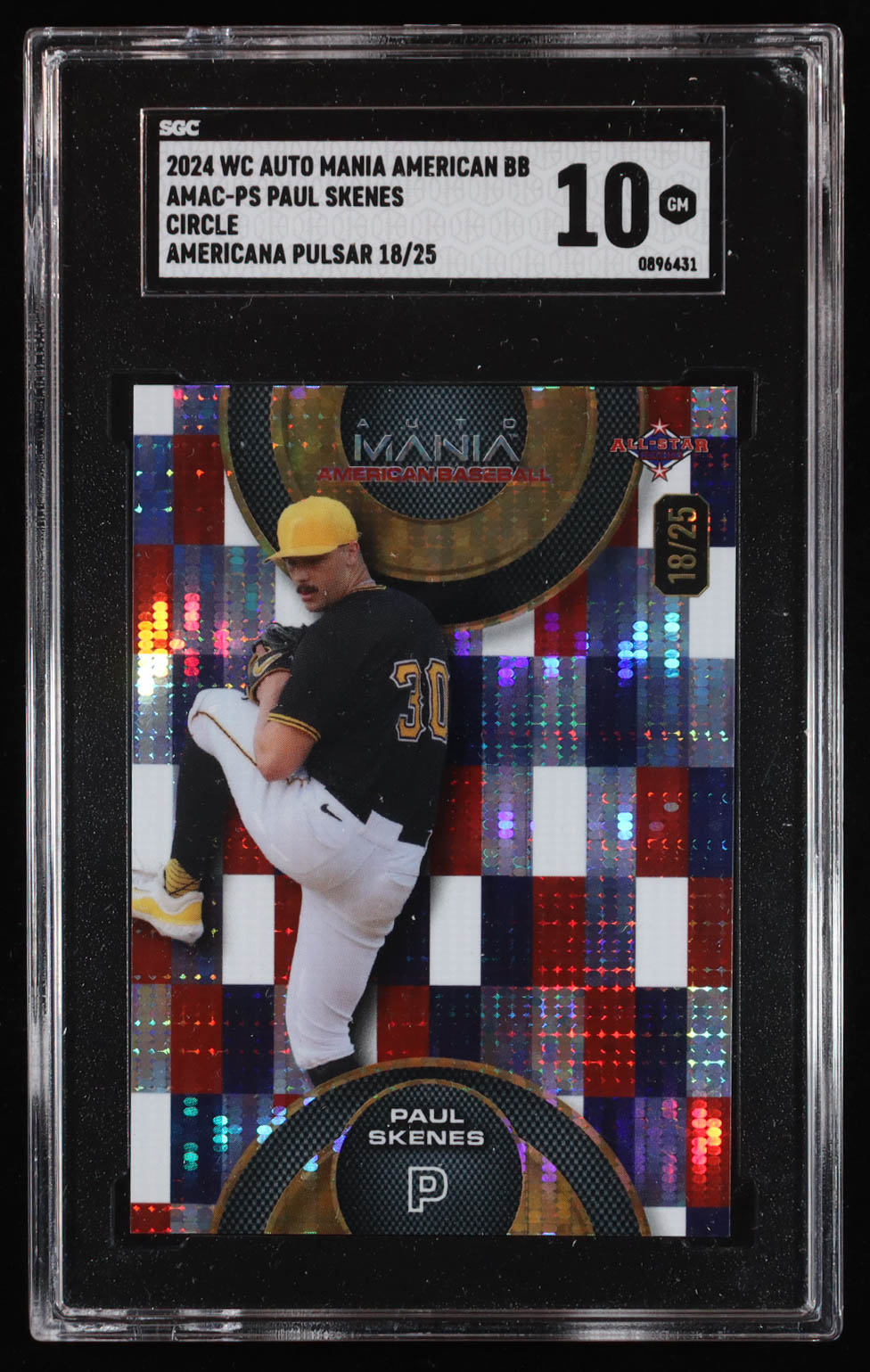 Paul Skenes 2024 Wild Card Automania Americana Pulsar Circle #AMACPS ...