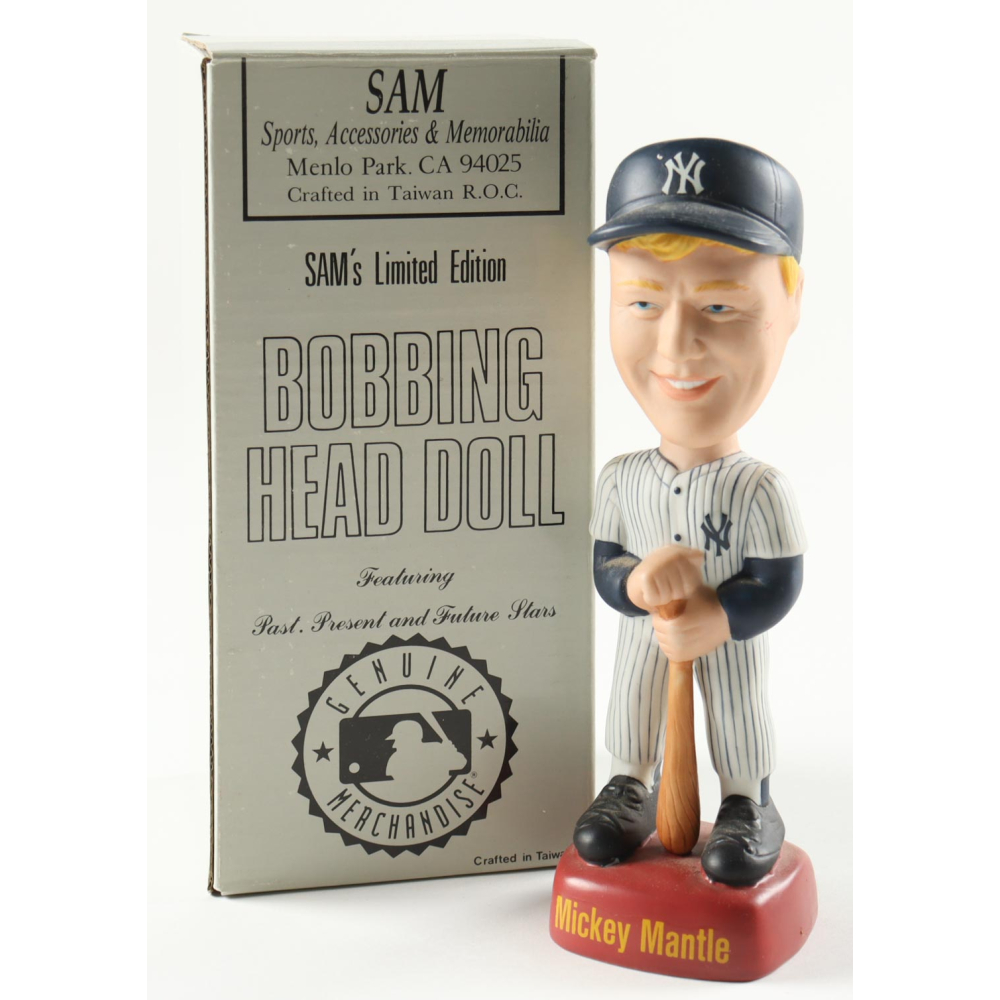 Mickey Mantle LE Yankees SAM 8.5" Bobblehead With Original Packaging ...