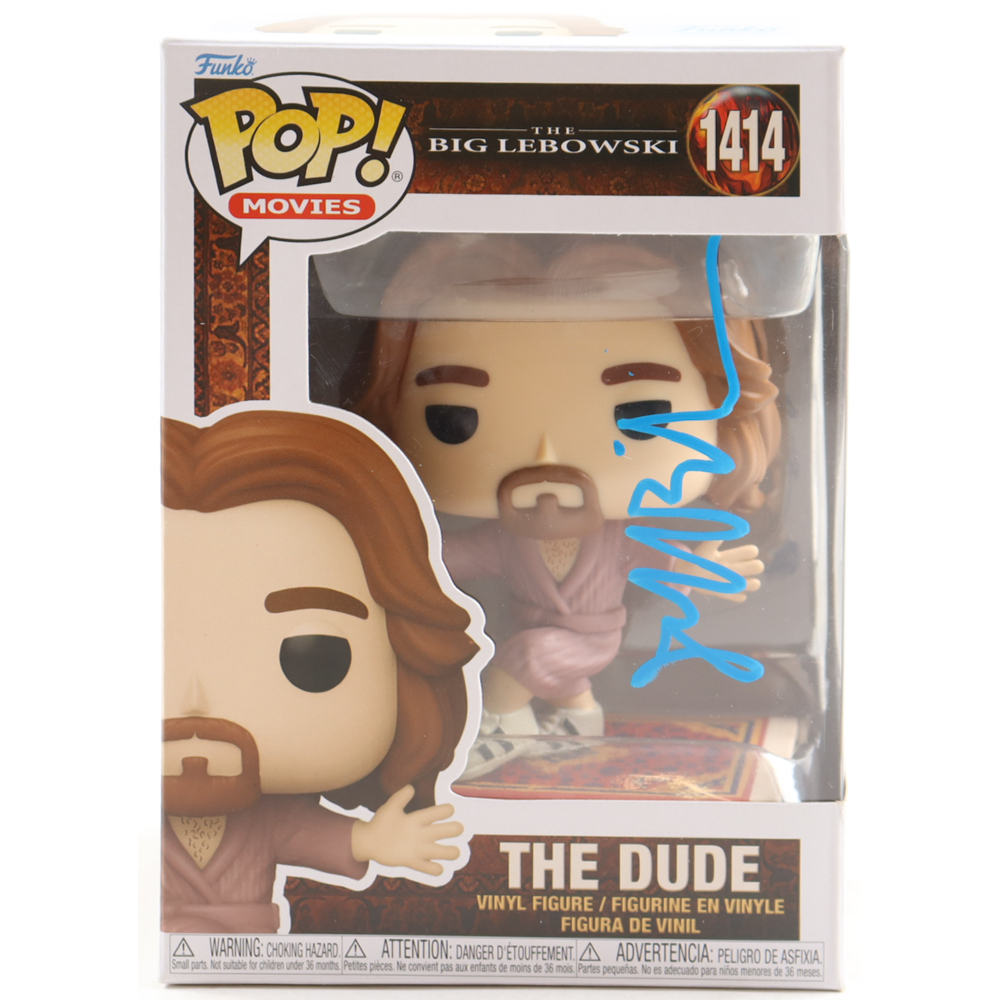 Jeff Bridges Signed "The Big Lebowski" #1414 The Dude Funko Pop! Vinyl ...