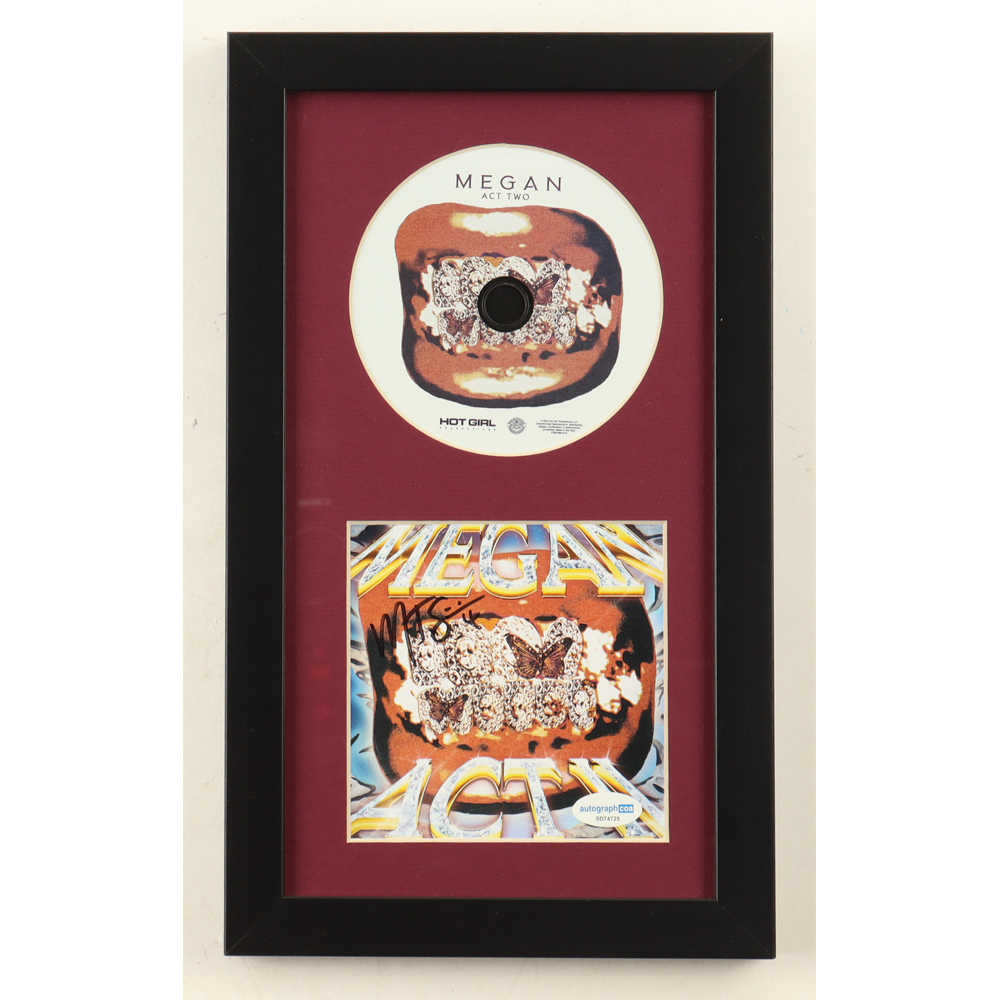 Megan Thee Stallion Signed Custom Framed "Act II" CD Album Insert ...