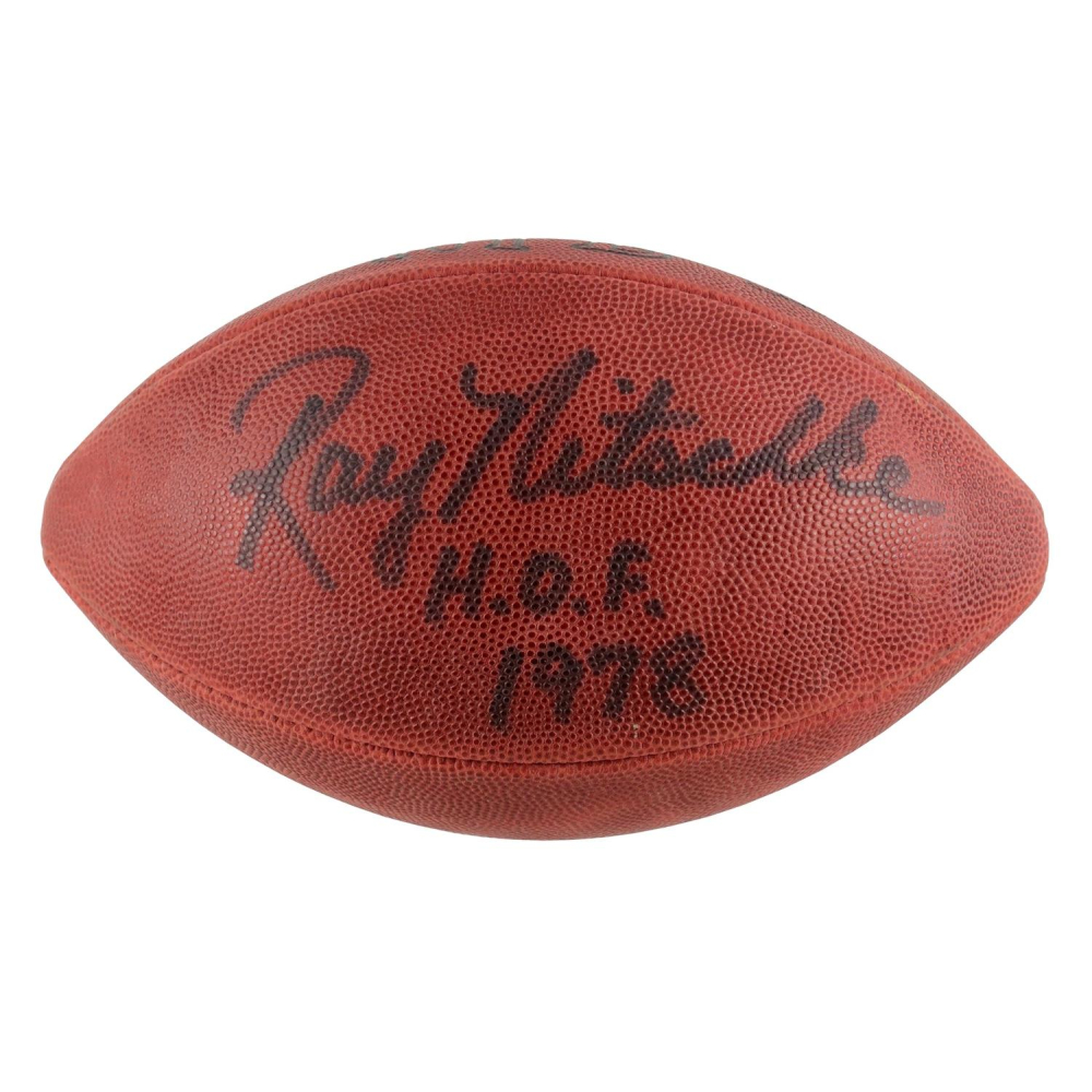 Ray Nitschke Signed NFL Official Game Football Inscribed "HOF 1983 ...