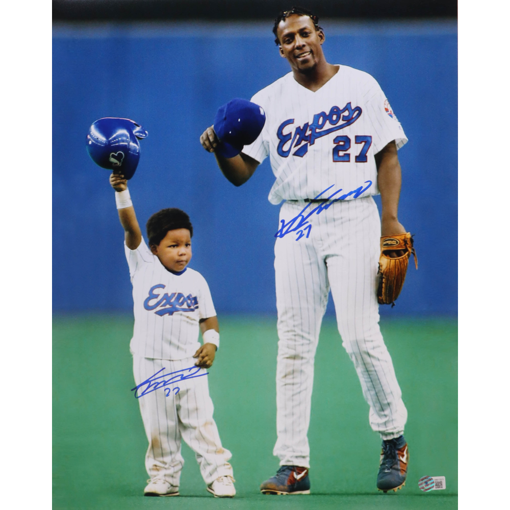 Vladimir Guerrero Sr. & Vladimir Guerrero Jr. Signed Expos 16x20 Photo ...