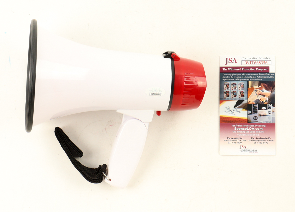 Jimmy Hart Signed Megaphone Inscribed "Mouth of the South" & "2005 HOF ...