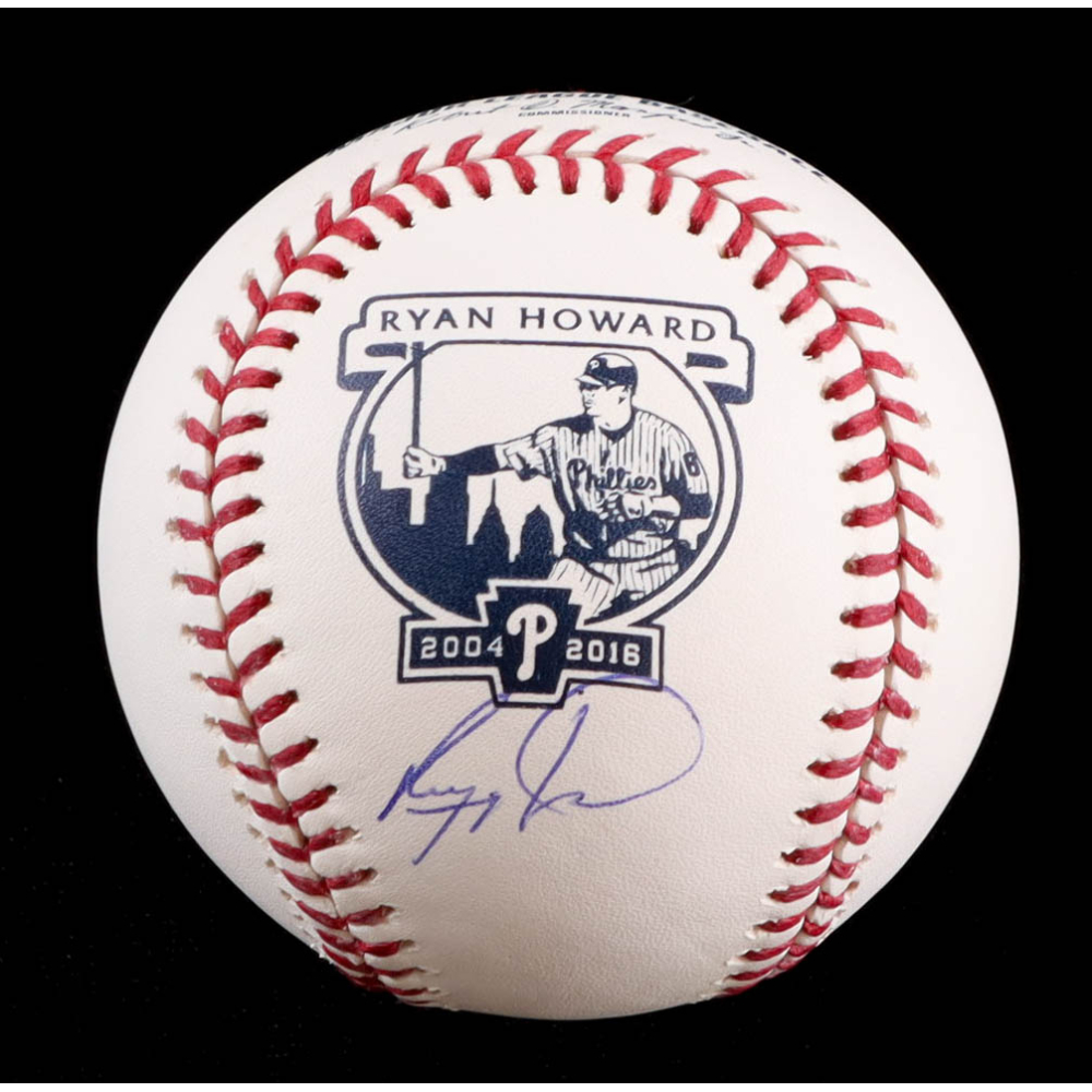 Ryan Howard Signed OML Commemorative Logo Baseball (JSA) | Pristine Auction