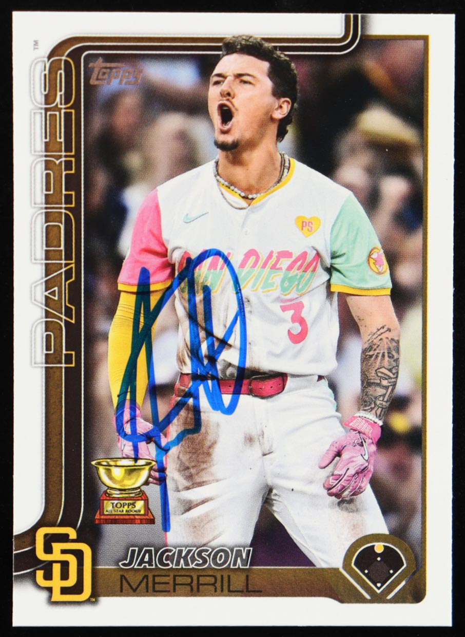 Jackson Merrill Signed 2025 Topps #125 (JSA) | Pristine Auction