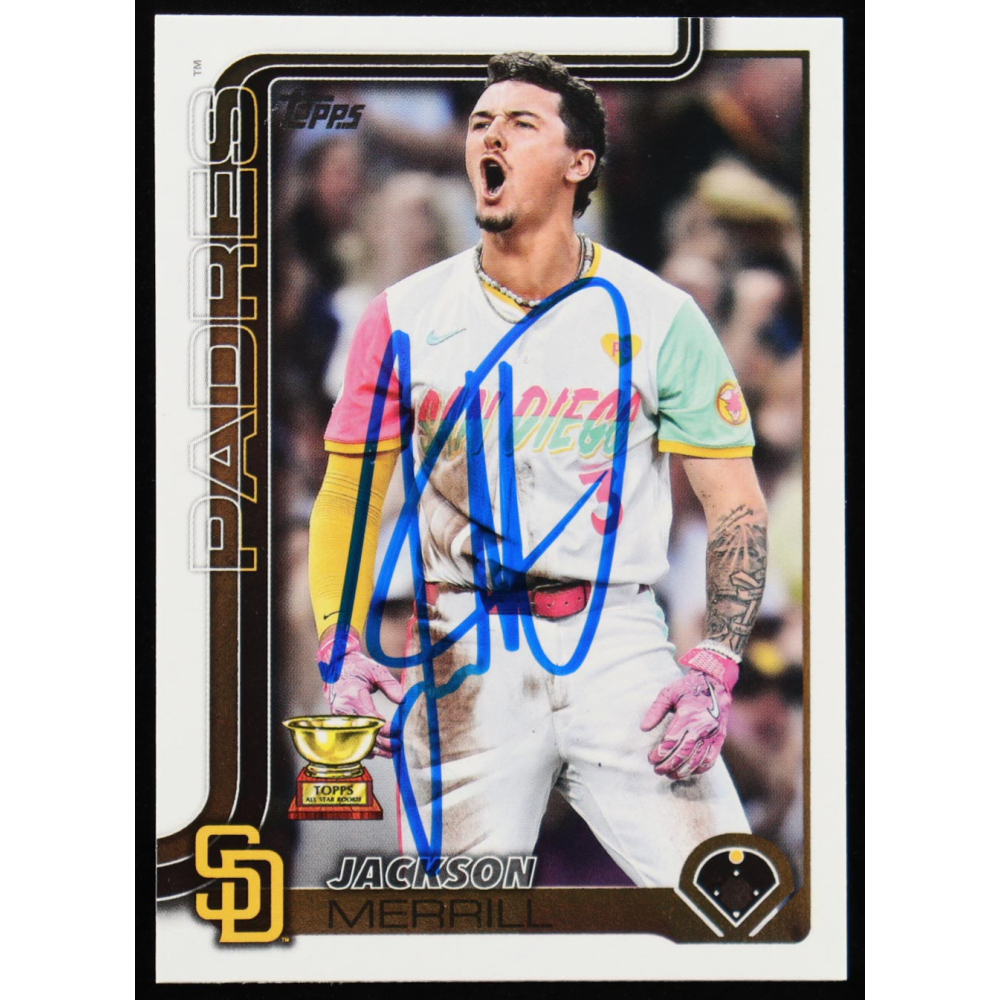 Jackson Merrill Signed 2025 Topps #125 (JSA) | Pristine Auction