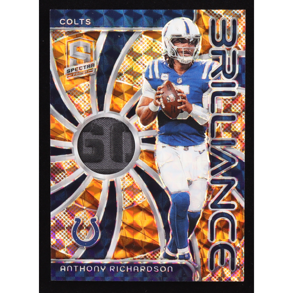 Anthony Richardson 2024 Panini Spectra Brilliance Materials Neon Orange ...