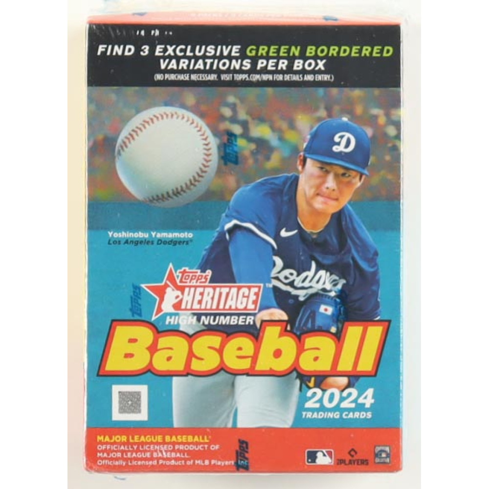 2024 Topps Heritage Baseball High Number Blaster Box With (8) Packs ...