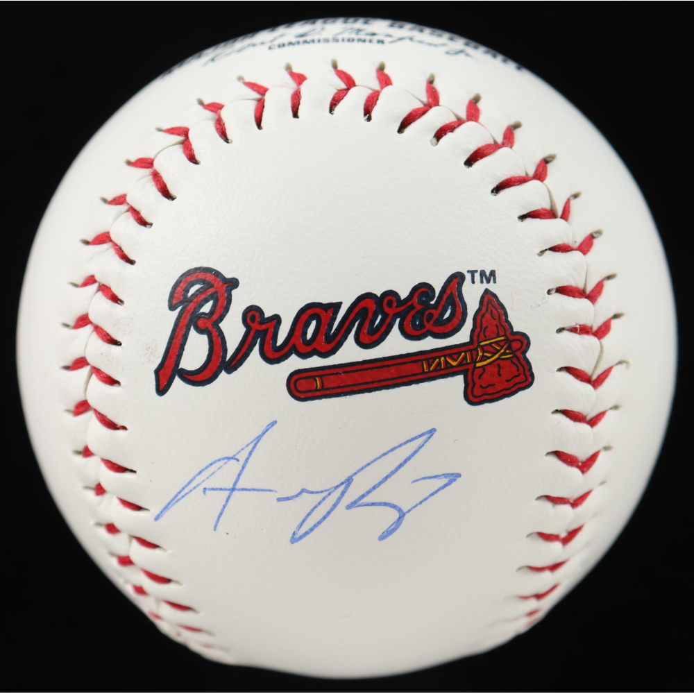 Austin Riley Signed OML Braves Logo Baseball (Beckett) | Pristine Auction