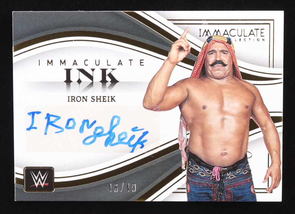 The Iron Sheik 2023 Immaculate #IK-ISH Immaculate Ink - Gold /10 Price ...