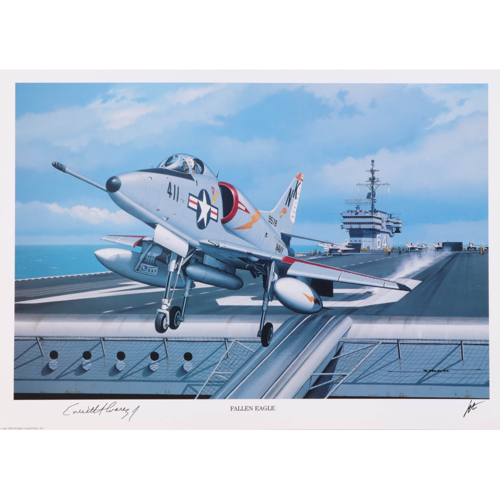 Everett Alvarez Signed Stan Stokes "Fallen Eagle" Lithograph (AIV) | Pristine Auction