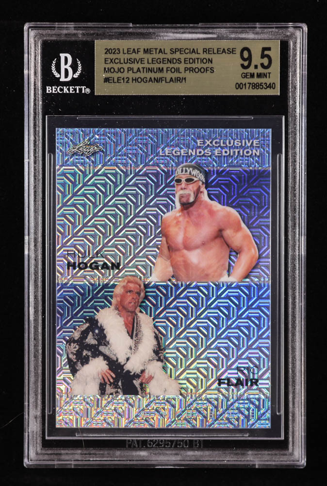 Hulk Hogan / Ric Flair 2023 Leaf Metal Special Release Exclusive ...