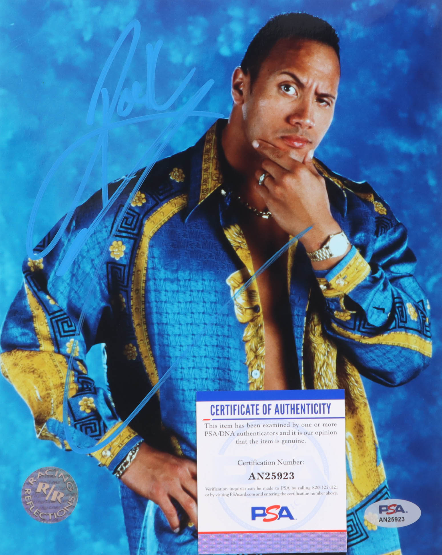 Dwayne "The Rock" Johnson Signed WWE 8x10 Photo (PSA) | Pristine Auction