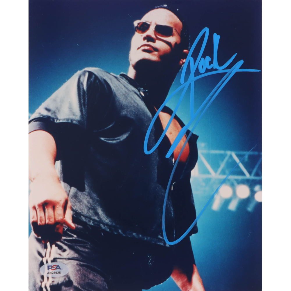 Dwayne "The Rock" Johnson Signed WWE 8x10 Photo (PSA) | Pristine Auction