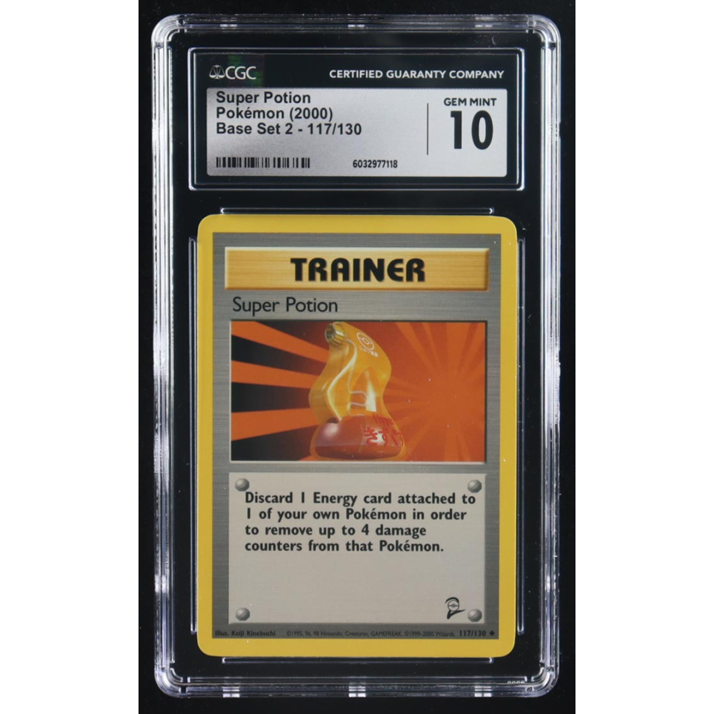 Super Potion Pokemon 1999 Base 2 #117 (CGC 10) | Pristine Auction