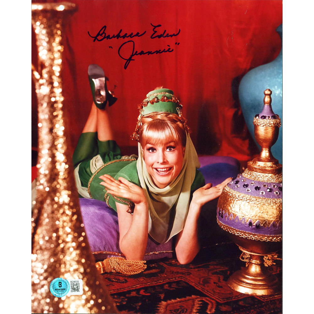 Barbara Eden Signed "I Dream of Jeannie" 8x10 Photo Inscribed "Jeannie" (Beckett) | Pristine Auction