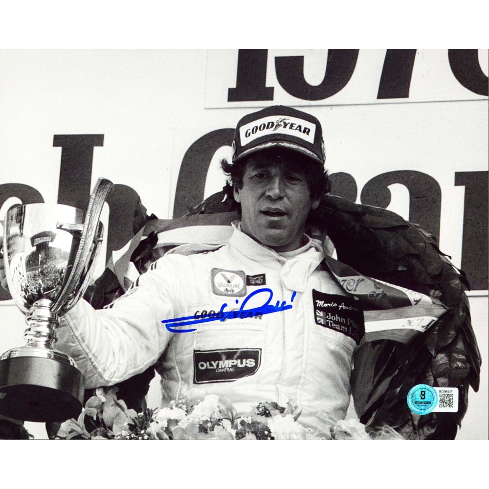 Mario Andretti Signed 8x10 Photo (Beckett) | Pristine Auction