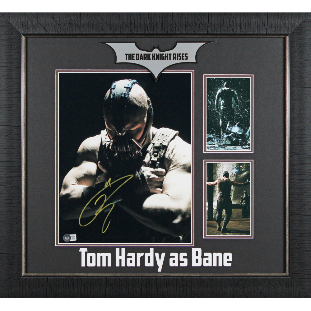 Tom Hardy Signed "Batman: The Dark Knight Rises" Custom Framed Photo ...