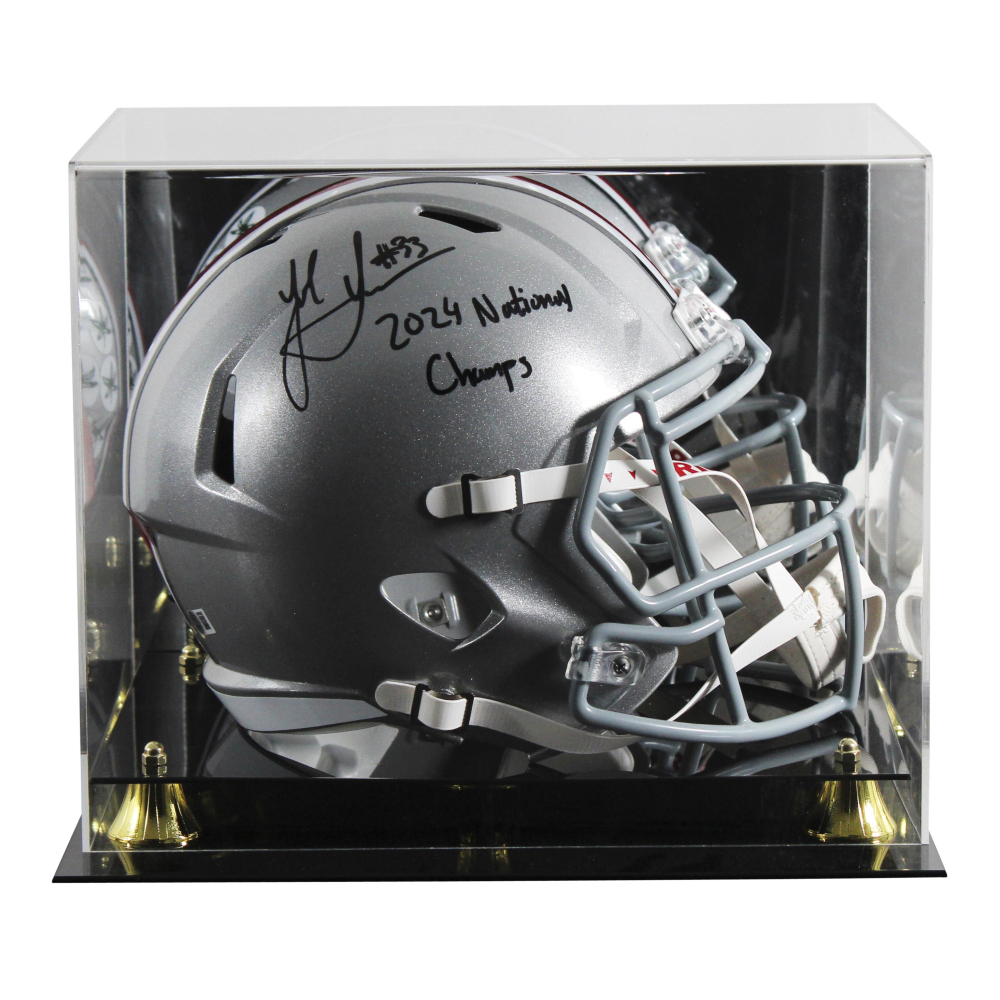 Jack Sawyer Signed Ohio State Buckeyes Full-Size Speed Helmet Inscribed ...