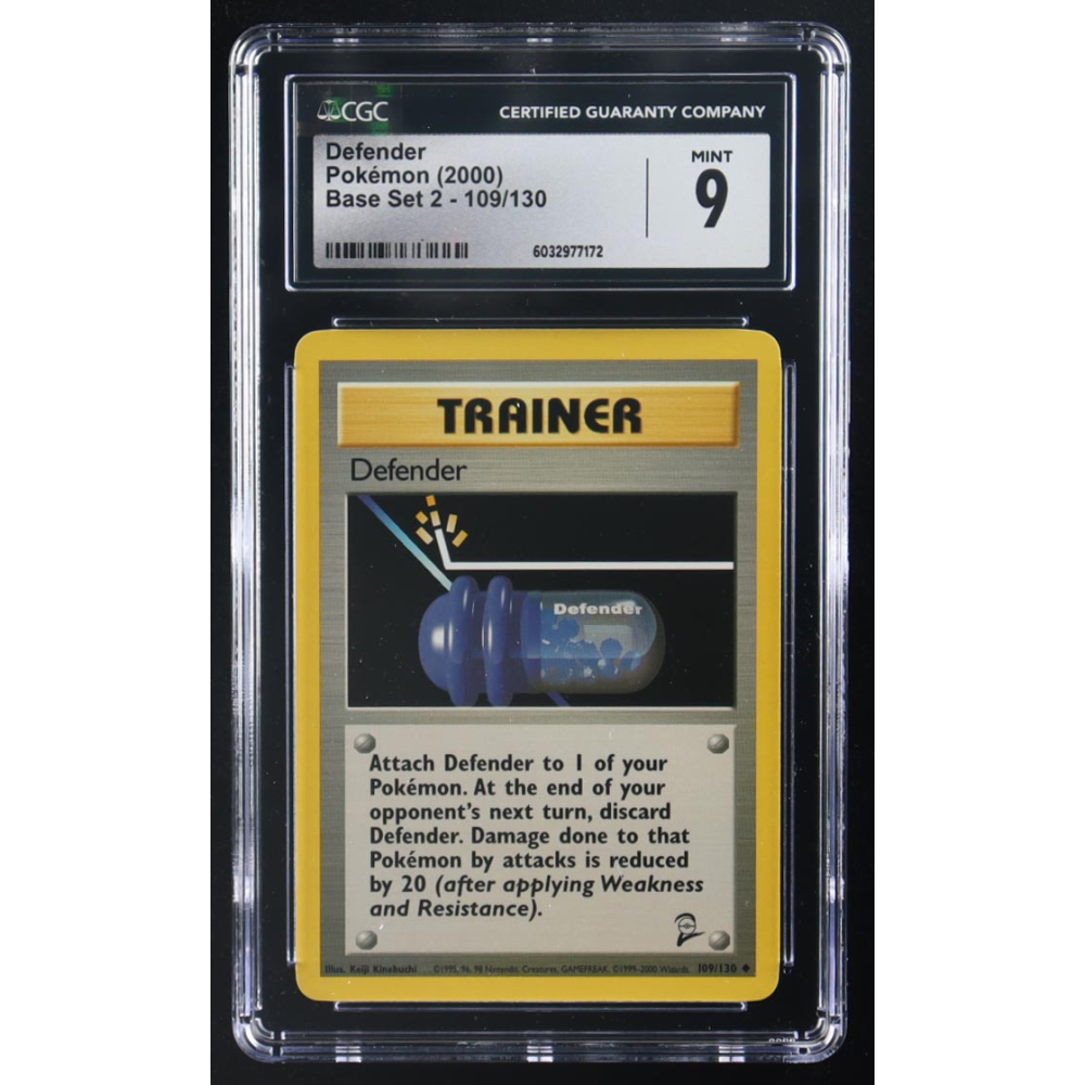 Defender Pokemon 1999 Base 2 #109 (CGC 9) | Pristine Auction
