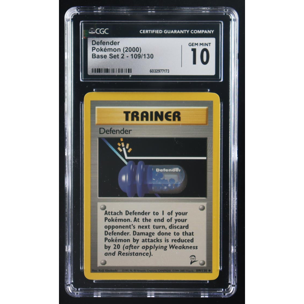 Defender Pokemon 1999 Base 2 #109 (CGC 10) | Pristine Auction