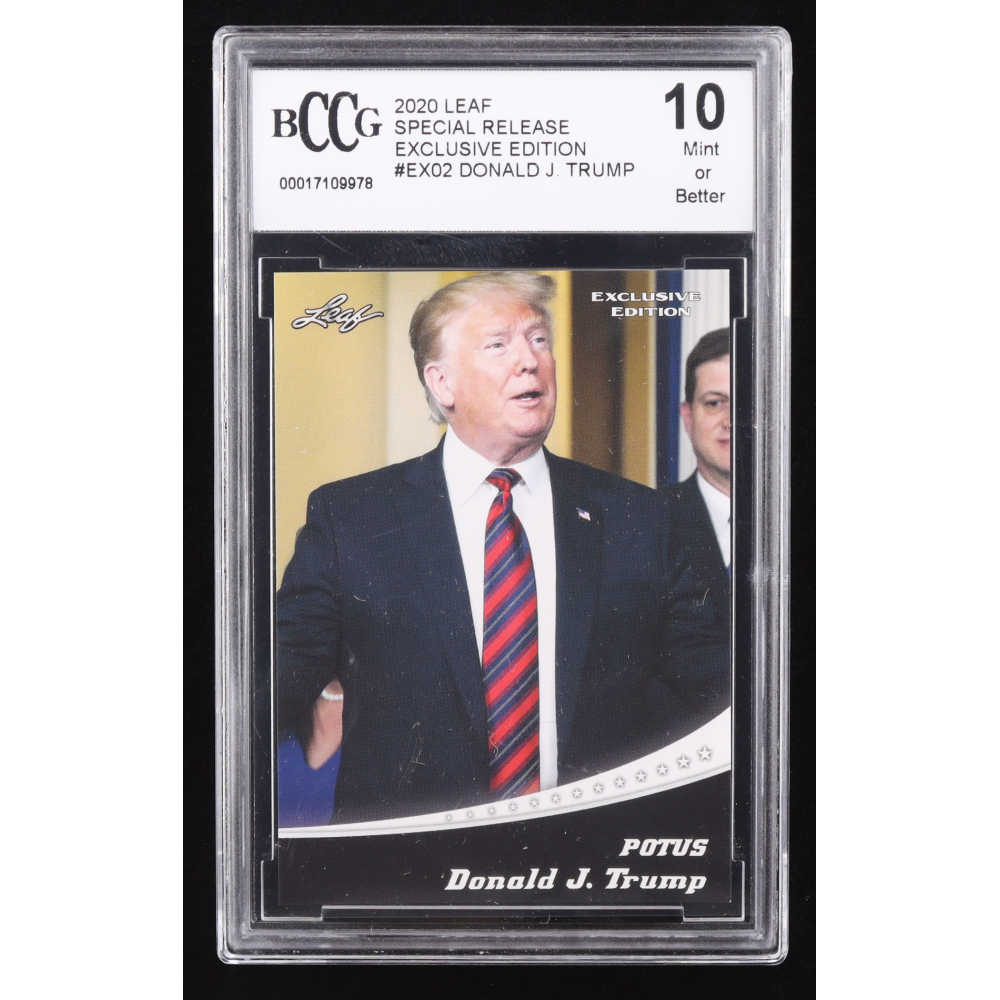 Donald J. Trump 2020 Leaf Special Release Exclusive Edition #EX02 (BCCG ...