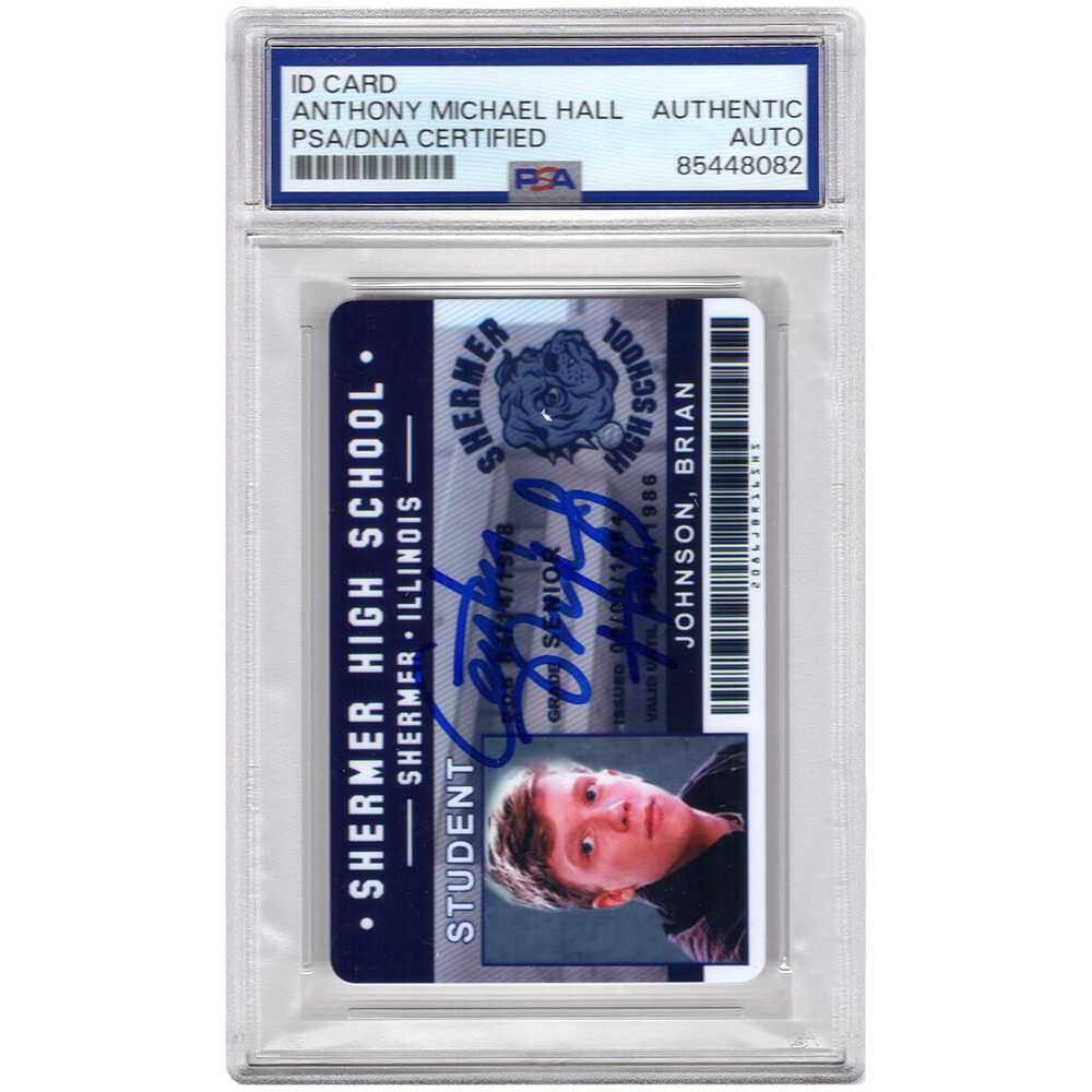 Anthony Michael Hall Signed "The Breakfast Club" Brian Johnson Shermer ...