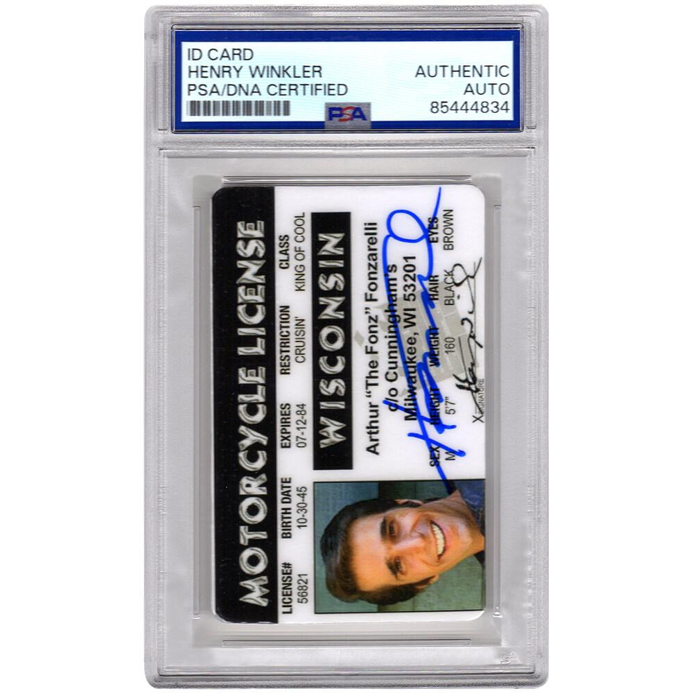 Henry Winkler Signed "Happy Days" Arthur 'The Fonz' Fonzarelli ...